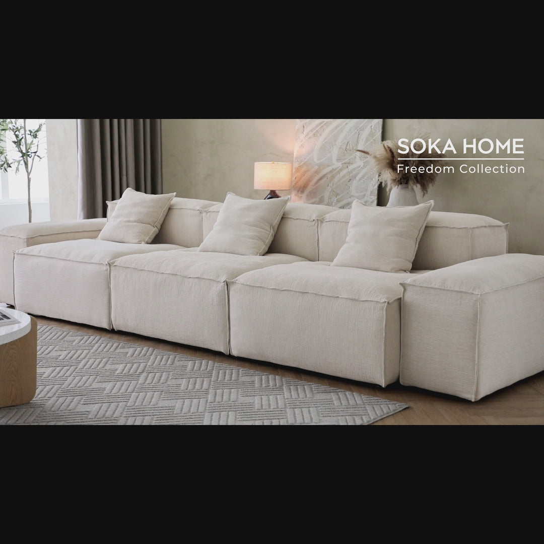 Freedom Modular Khaki Sectional Sofa – SOKA HOME